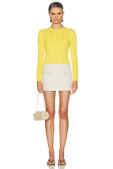 Polo Ralph Lauren Julianna Long Sleeve Sweater - Beach Yellow