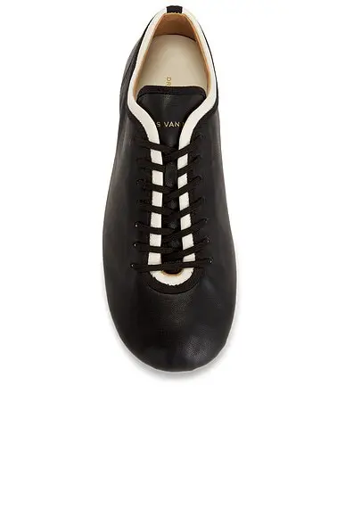 Dries Van Noten Calf Leather Ballet Sneaker - Black