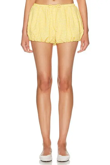 Simkhai Addie Bubble Short - Mango Ivory