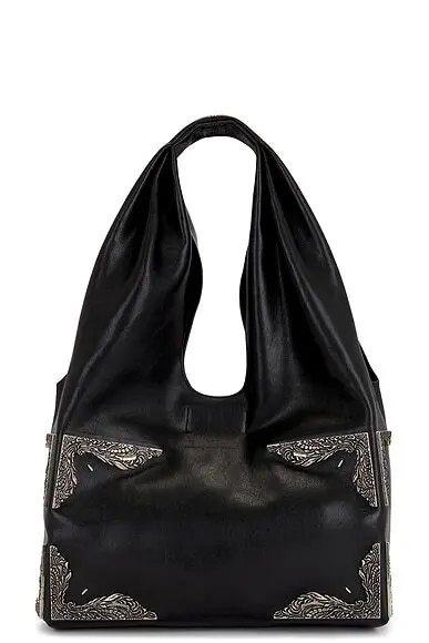 MAISON MARGIELA Medium Box Bag With Textured Metallic Panels
