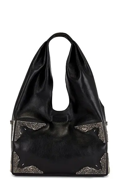MAISON MARGIELA Medium Box Bag With Textured Metallic Panels