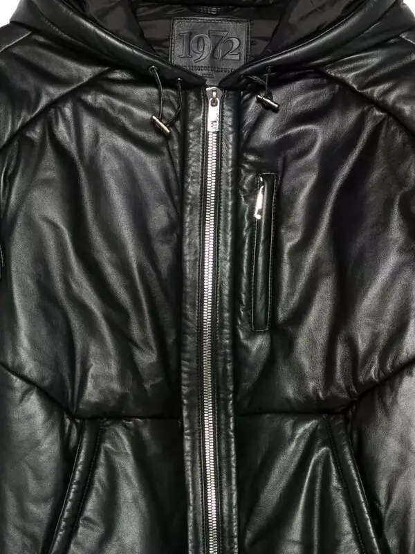 DESA 1972 Hooded Leather Jacket