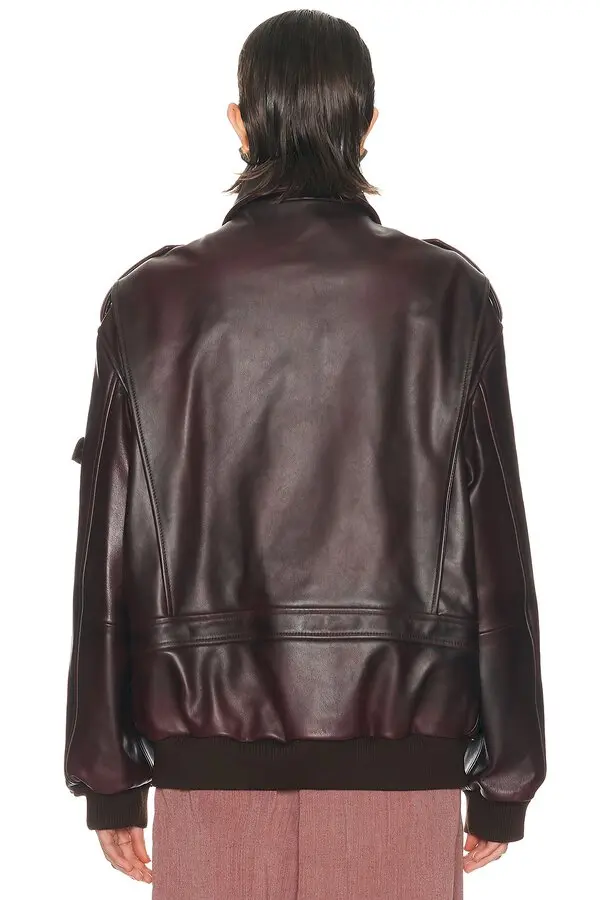 Coperni Oversized Leather Bomber Jacket