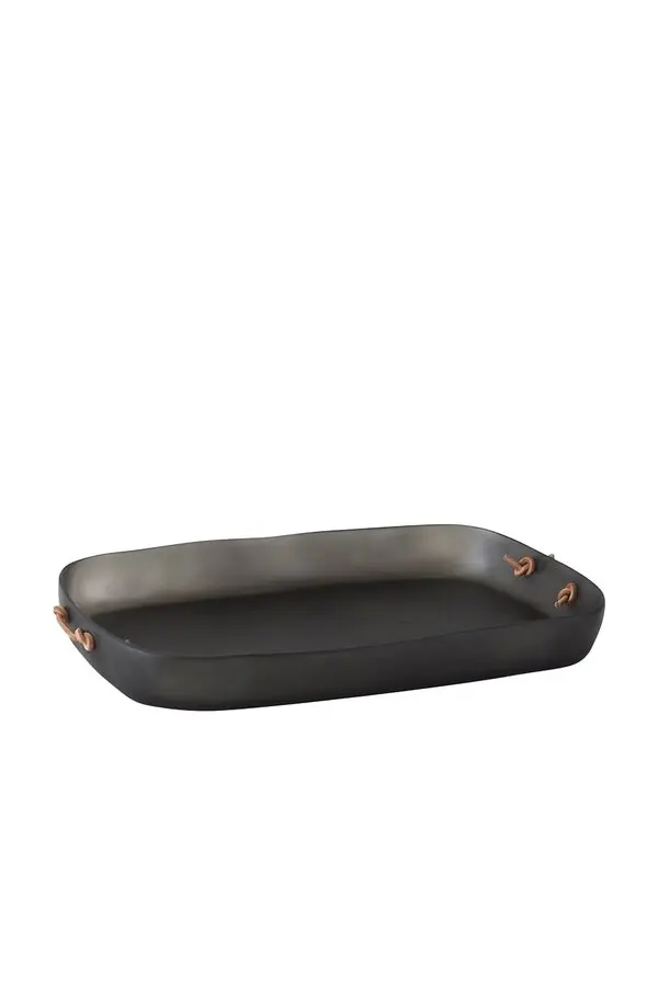 TINA FREY DESIGNS Cuadrado Extra Large Tray - Grey