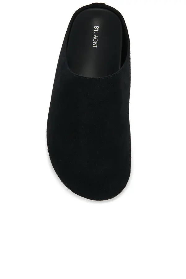 ST. AGNI Suede Mule