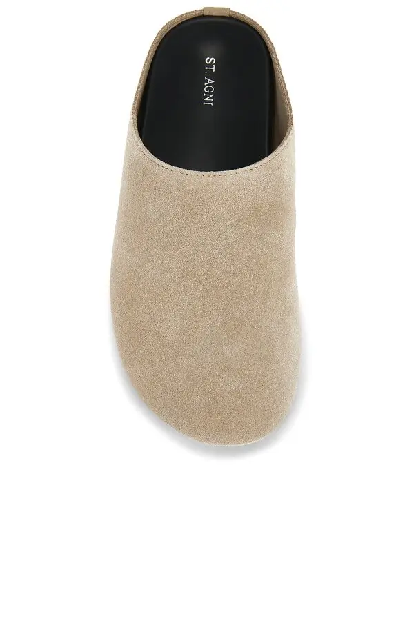 ST. AGNI Suede Mule