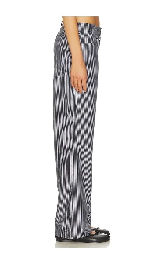 Rag & Bone Saige Low-rise Stripe Poplin Pant