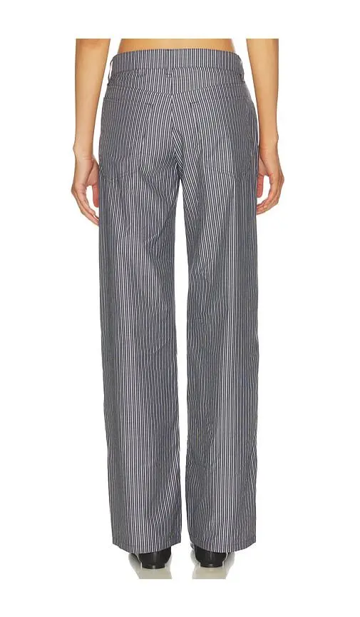 Rag & Bone Saige Low-rise Stripe Poplin Pant
