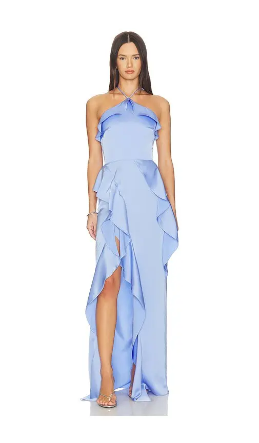 Amanda Uprichard Alessandra Maxi Dress - Blue