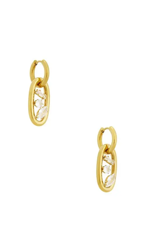 BRACHA Ariella Drop Earrings - Metallic Gold