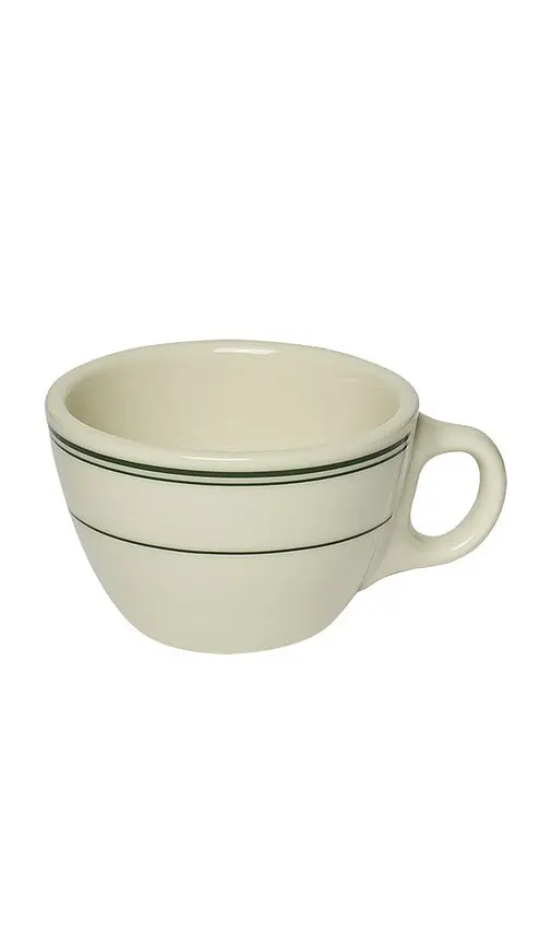 FISH'S EDDY Greenband Tea Cup
