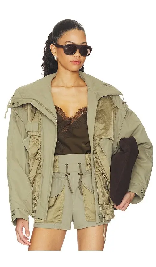 Balmain Batwing Two Pockets Twill Bomber Jacket