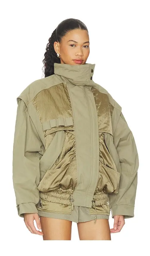 Balmain Batwing Two Pockets Twill Bomber Jacket