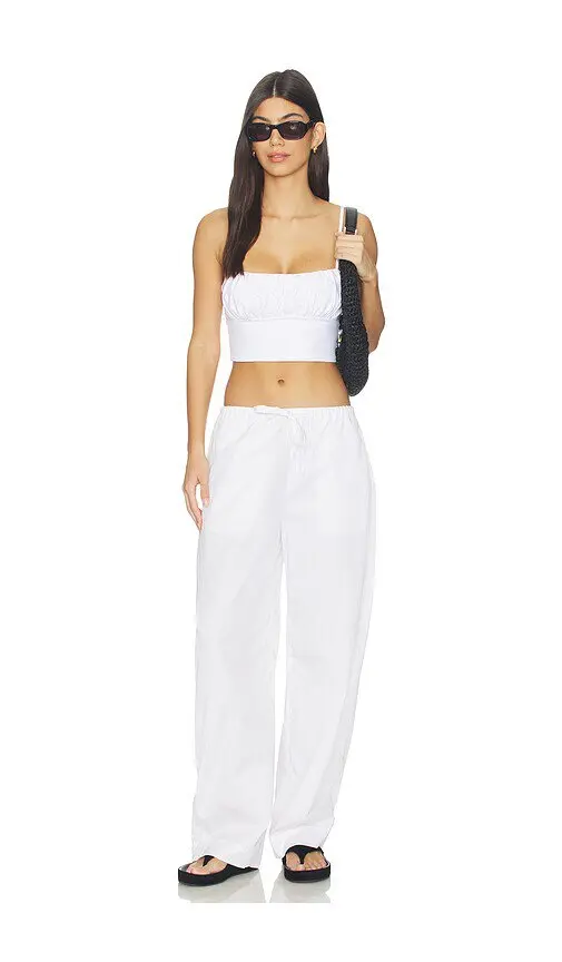 Susana Monaco Bubble Tank Cropped Knit Jersey - Ivory