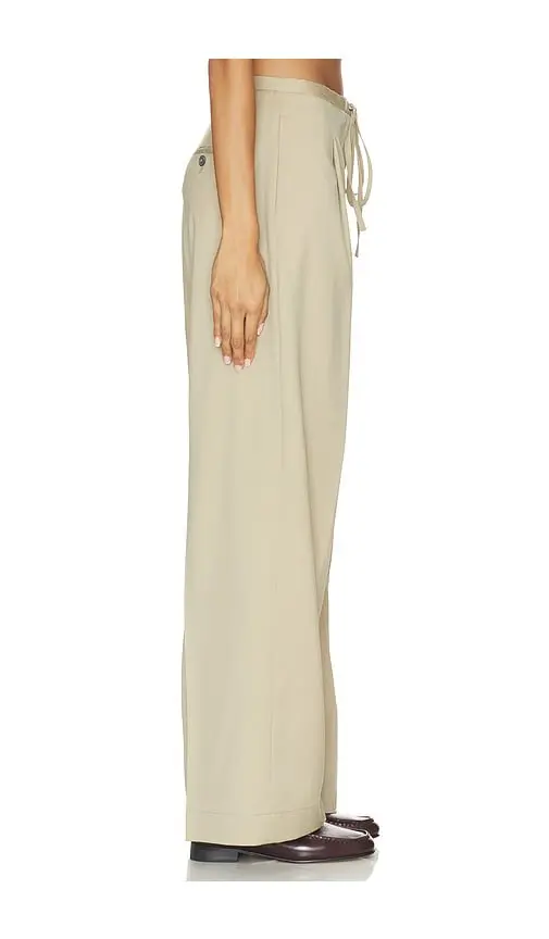 RÓHE Relaxed Drawstring Trousers - Beige