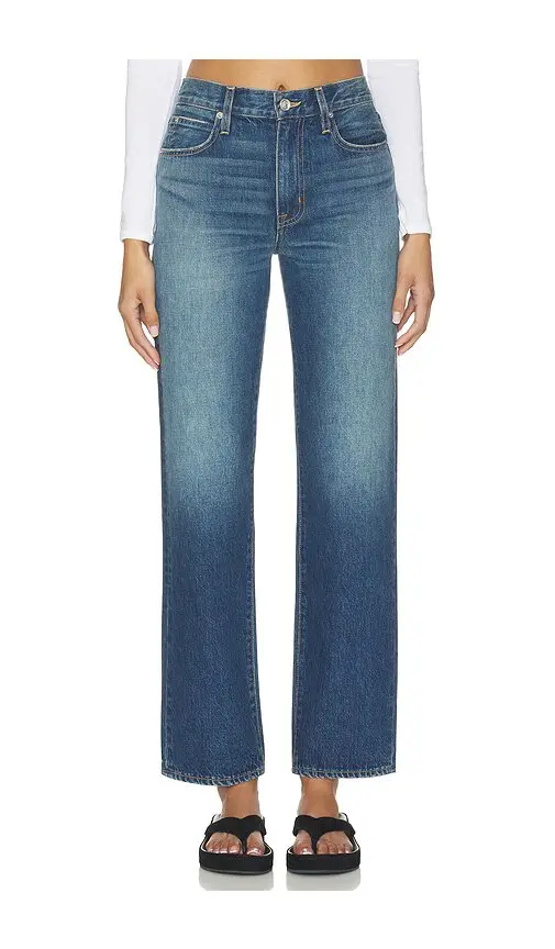 SLVRLAKE Kendra Straight Leg Jeans - Blue
