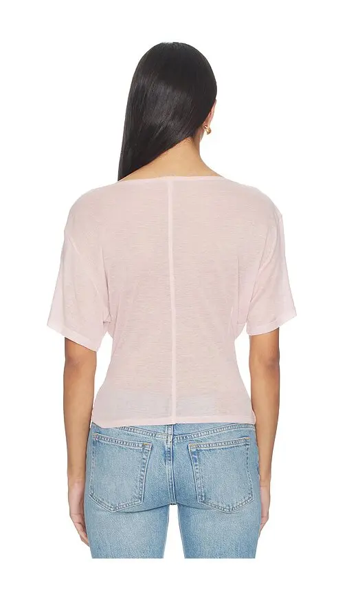 EB DENIM Madeo Cowl Neck Tee - Rose