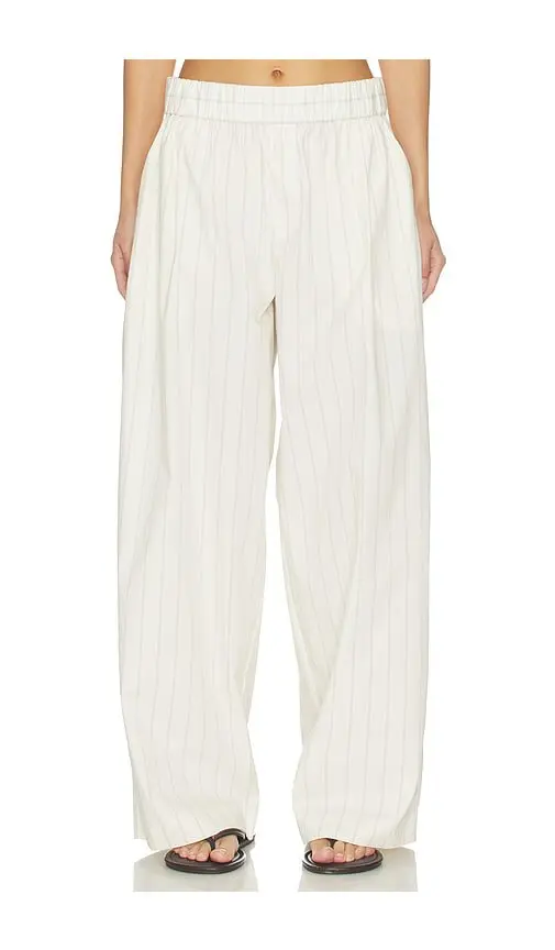 ST. AGNI Relaxed Fit Poplin Pants