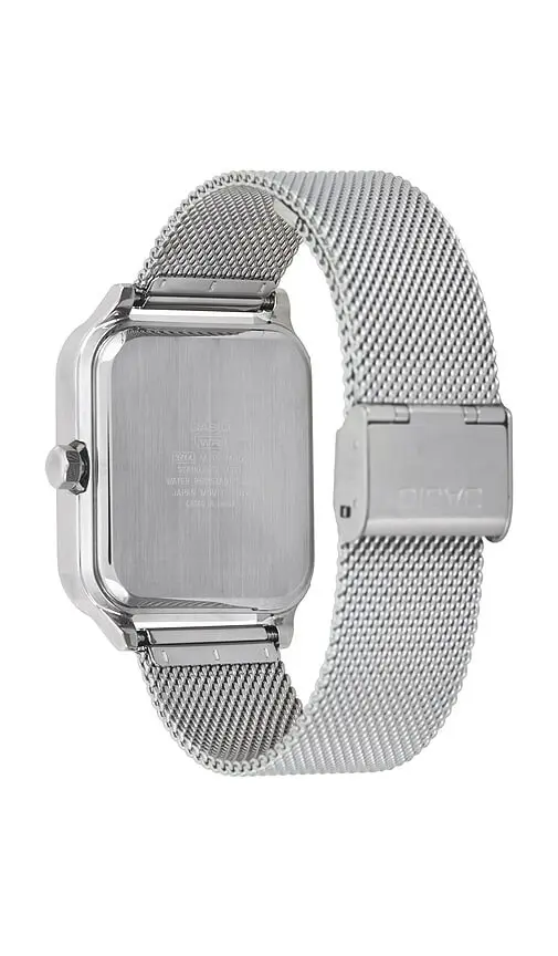 Casio Moon Phase Stainless Steel Watch