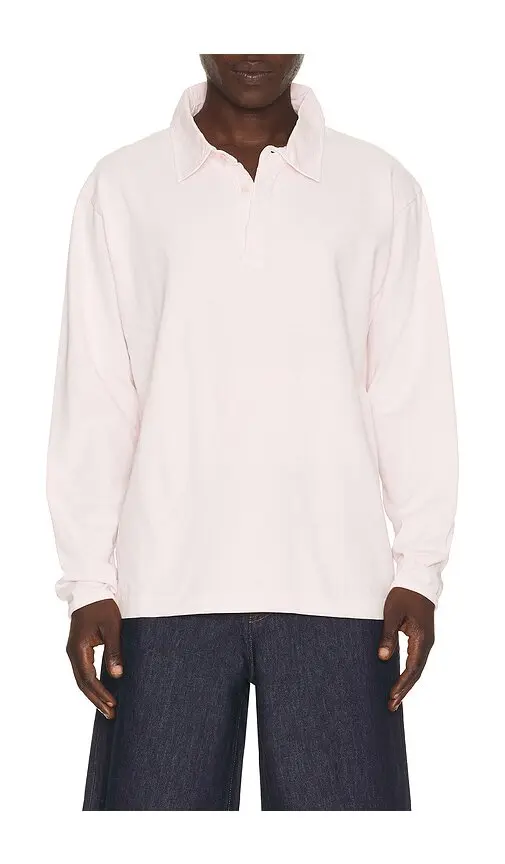 SUNFLOWER Heavy Jersey Rugby Polo In . Also - Blush