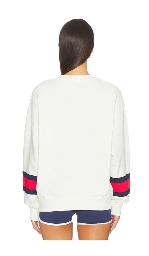 Beach Riot Devyn Oversized Sweatshirt With Usa Graphic - White