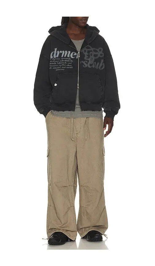 DRMERS CLUB Smiley Logo Parachute Pants