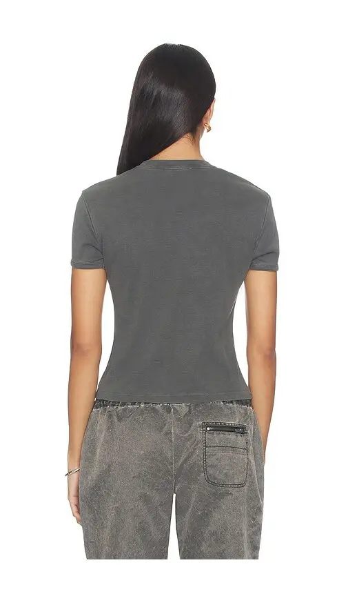 Coperni Baby Tee With Logo Detail - Charcoal