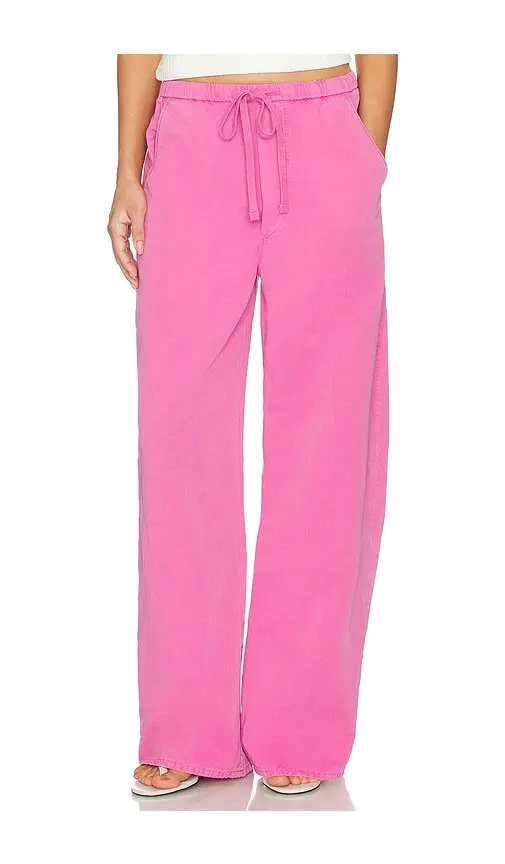 Citizens Of Humanity Aurora Pull On Wide Leg Pants - Fuchsia