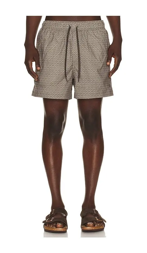 SAMSOE SAMSOE Moses Swim Shorts - Brown