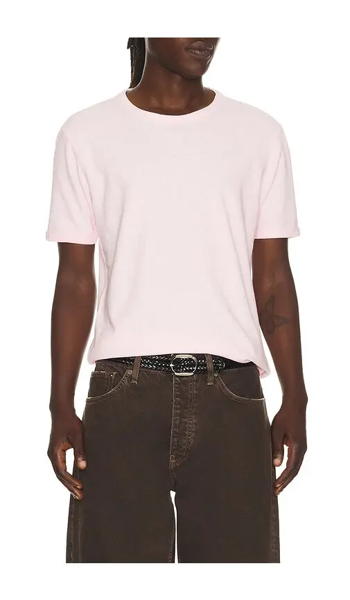 SUNFLOWER Jagger Waffle Tee In . Also - Pink