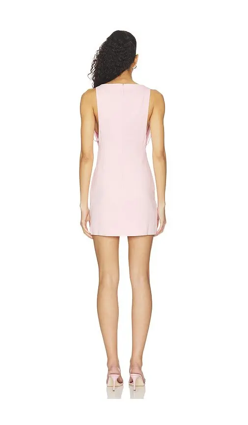 MAY MASHIAH Beaded Strap Crepe Dress - Pink