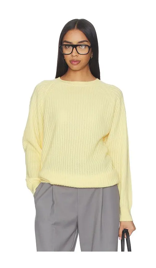 FRAME The Cashmere Sunbeam Sweater - Lemon