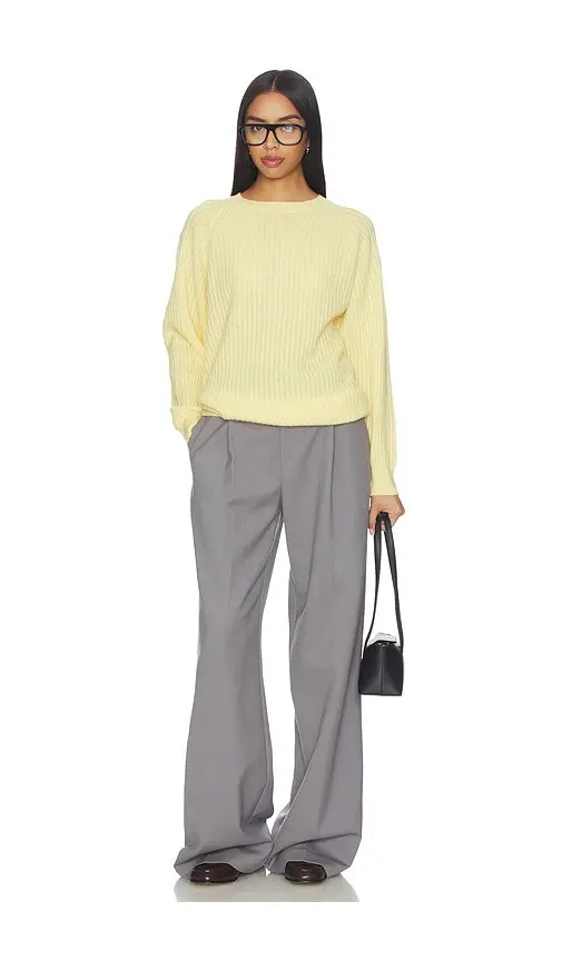 FRAME The Cashmere Sunbeam Sweater - Lemon