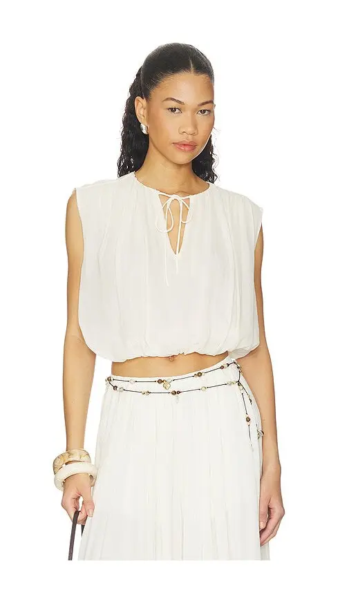 FRAME The Wave Top - Cream