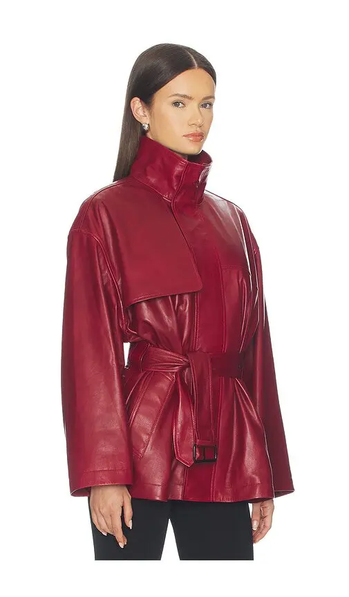 FRAME X Alexandra Leclerc The Alexandra Leather Trench