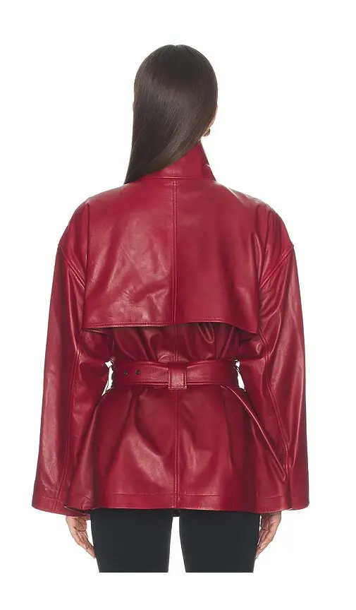 FRAME X Alexandra Leclerc The Alexandra Leather Trench