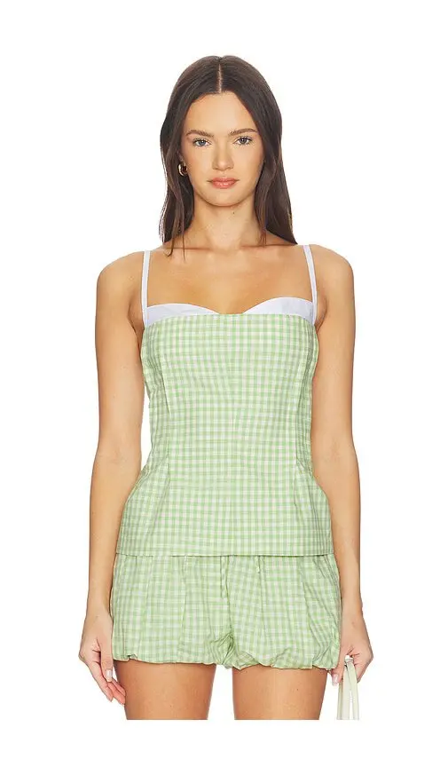 Simkhai Charlee Bustier Top - Green