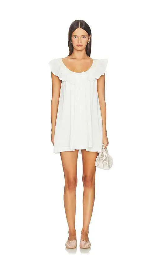 For Love & Lemons Cora Mini Dress - White