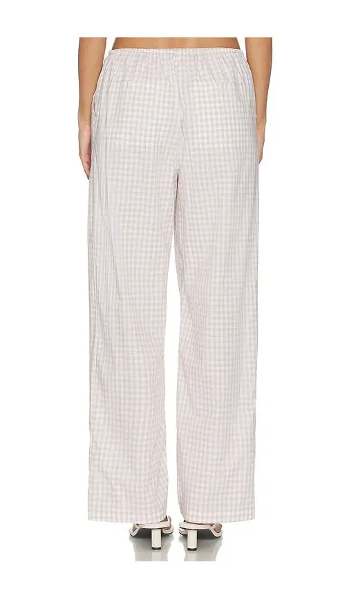 Simkhai Drawstring Pant In Gingham