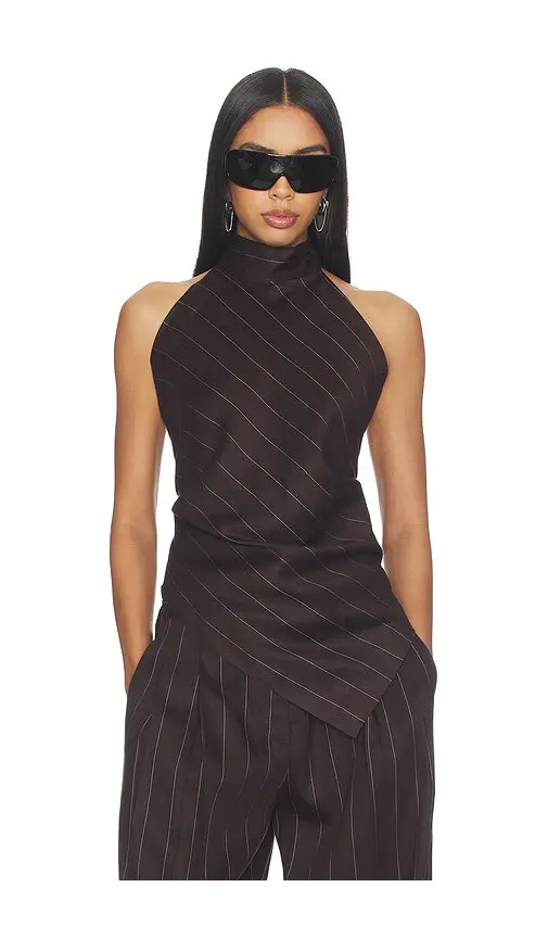 Helmut Lang Halter Scarf Top