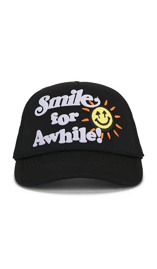 HAPPY CAPS Trucker Hat - Black