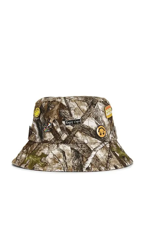 HAPPY CAPS Pin Bucket Hat - Green