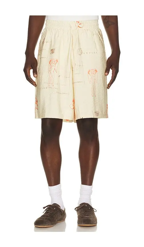 MISBHV Devil & Angel Postcard Shorts - Cream