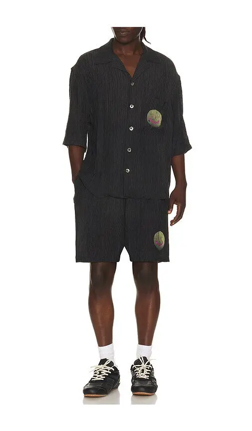 MISBHV Smile Shirt In . Also - Charcoal