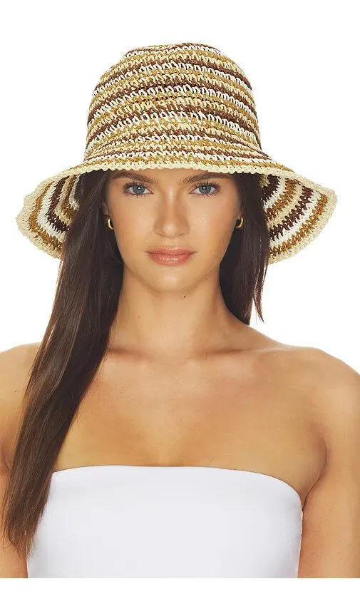 Missoni Striped Straw Hat - Beige