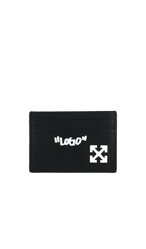Off-White Jitney Quote Card Case - Black