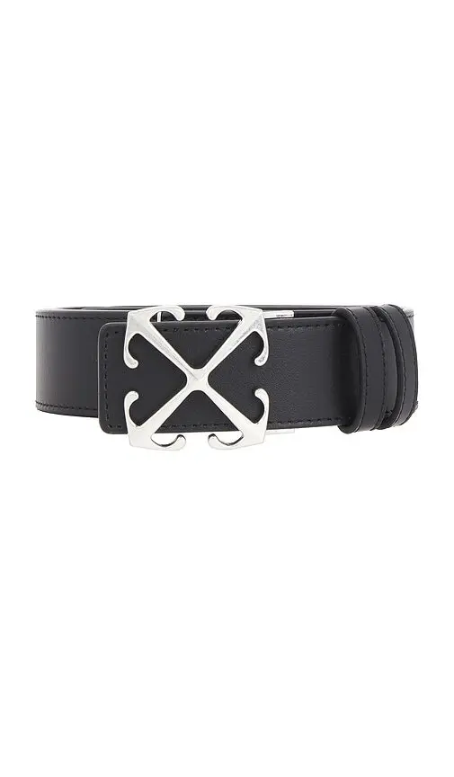Off-White Arrow Leather Belt - Black