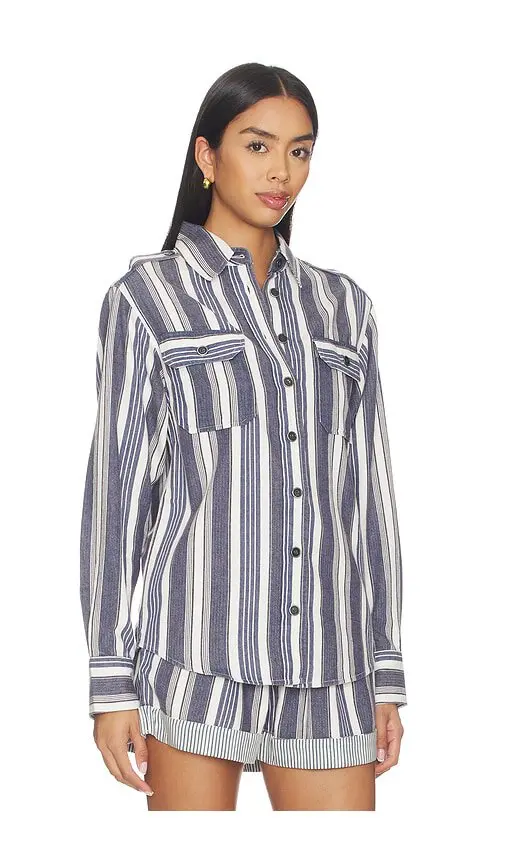Isabel Marant Étoile Gelva Striped Button-up Shirt