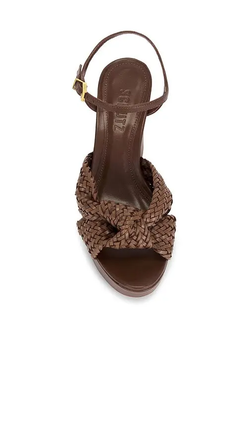 Schutz Marbella Woven Platform Sandal
