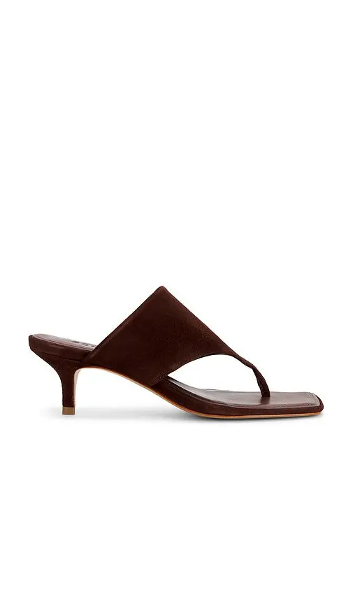 Schutz Sage Mid Stiletto Sandal - Brown